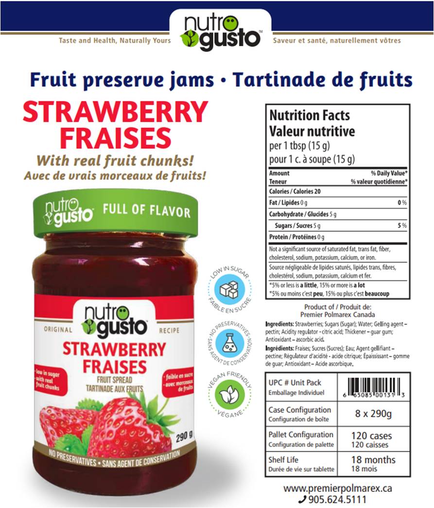 NutroGusto Strawberry Jam – Nutro Gusto
