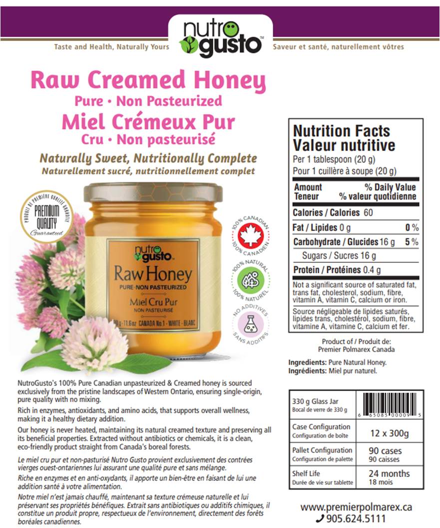 Raw Honey 330g - NutroGusto – Nutro Gusto